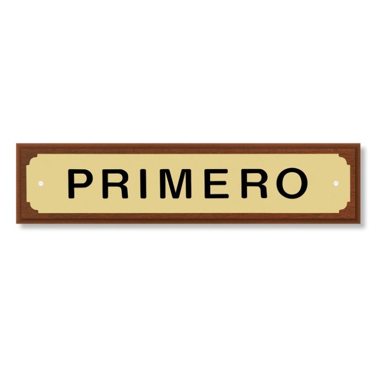 Letrero para piso con esquinas recortadas y base de madera AG-81 - Dedi ...